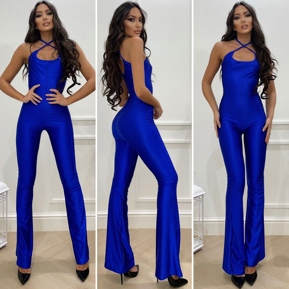 Tuta incrociata a zampa blu | R.a. Boutique