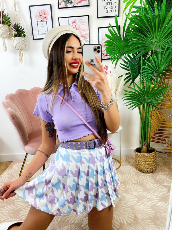 Lilac crop top