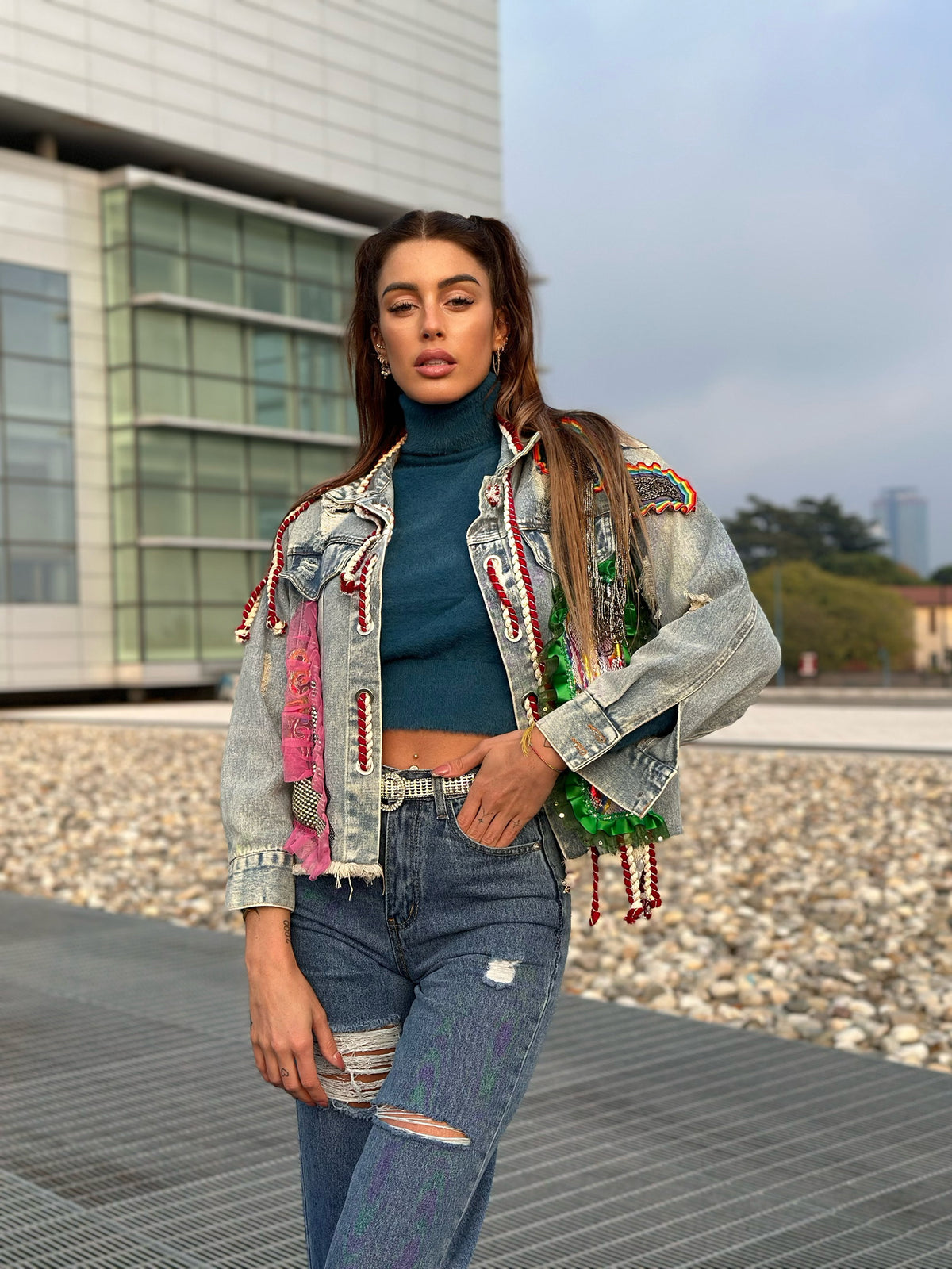 Giaccone di jeans pop | R.a. Boutique